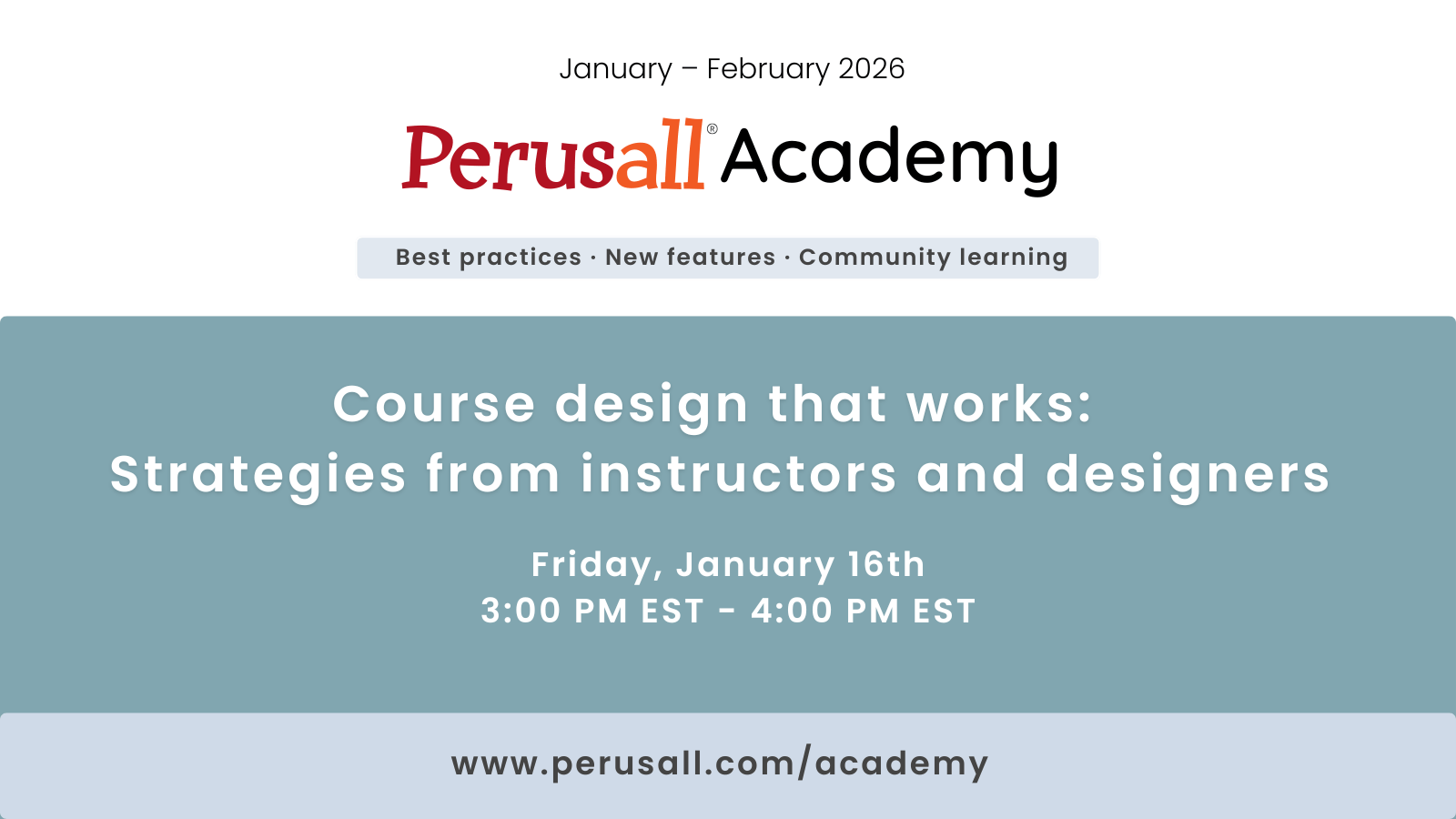 Course design that works: Strategies from instructors and designers